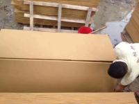 China Customizable Honed 900x600 Sandstone Slabs for sale