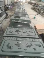 China Residential  High Hardness Natural Green Sandstone Slabs 900 X 600 for sale