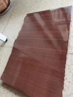 China Red Wood Veins Sandstone Wall Cladding Polished Environmental Friendly for sale