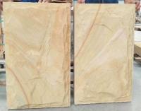 China Honey Beige Mushroom Face Sandstone Wall Cladding Outdoor Indoor for sale