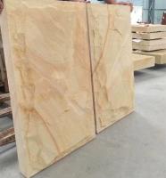 China Honey Beige Mushroom Face Sandstone Wall Cladding Outdoor Indoor for sale