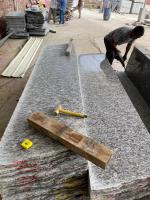 China Spray White Sea Wave Flower granite grave slab granite memorial slabs OEM for sale