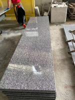 China Durable G654 Black Granite Paving Slabs Polished Granite Floor Slabs Beveled Edge for sale