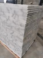 China White Kitchen Marble Floor Tiles Round Edge Finishing 12x12 Marble Tile for sale