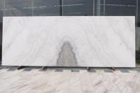 China Sophisticated Pure Natural White Marble Stone Slabs Customization for sale