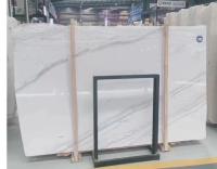 China Rectangle Indoor Volakas Marble Stone Slabs Marble Paving Slabs Weather Proof for sale