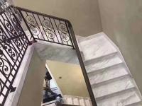 China Bullnose Edge  Volakas White Marble Stone Tiles For Stairs Waterproofing for sale