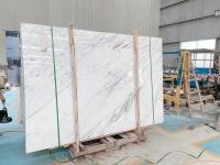 China Rectangle Indoor Volakas Marble Stone Slabs Marble Paving Slabs Weather Proof for sale