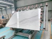 China OEM ODM 15mm Natural Volakas White Marble Stone Tiles For Background Wall for sale