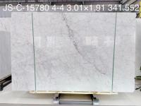 China Natural Carrara White Marble Stone Slabs Beveled Edge Abrasion Proof for sale