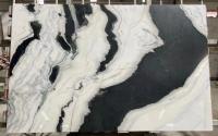 China Luxury Panda White Marble Tile With Black Veins For Coffee Table for sale