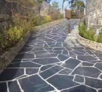 China Round Edge Slate External Slate Tiles 20mm Slate Slabs Scratch Resistant for sale
