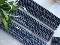 China Water Flowing Stone Black Slate Bathroom Tiles 1.8cm-20Cm abrasion resistance for sale