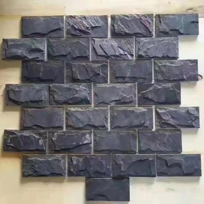 China Straight Edge Natural Split Slate Stone Tiles For Outdoor Space for sale
