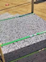 China Square Honed Dark Grey Volcanic Rock Floor Tiles For Exterior Paving for sale