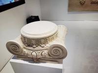 China Heat Resistant Beige Limestone Sculpture With Carving Environmental Friendly for sale