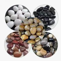 China Multicolor Natural Pebble Stone Polished River Pebbles For Landscaping Decoration for sale