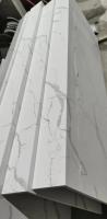 China 12mm 15mm Polished White Quartz Stone Slab Kitchen Quartz Countertop Slabs for sale