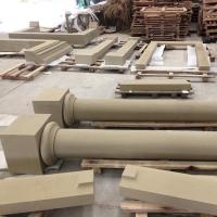 China Beige Sandstone Columns Natural Stone For Outsandwall Floor for sale