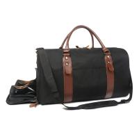 China 21X5.1X12 Inches Travel Duffel Bag , Overnight Black Durable Perfect Weekend Bag for sale