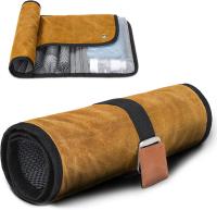 China Waxed Canvas Water-Resistant Compact Duffel Travel Bag For Hygiene Shaving Kit for sale