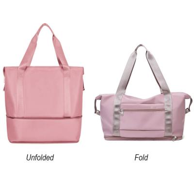 China Rolling Sports Duffel Travel Bag Polyester 210D Woman Waterproof 10.63x21.65x7.09