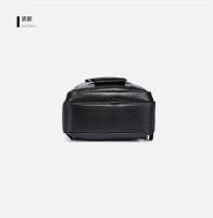 China Solid Leather Backpack Travelling Bag Laptop Waterproof PU Mens 11.4x6.7x19.3