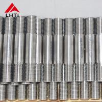 China Corrosion Resistance Titanium Flange Bolts Nuts Titanium Bolt Nuts Complete With 2 Lock Nuts for sale