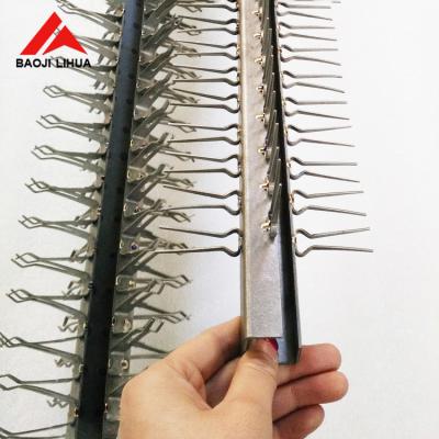 China Gr2 Pure Polished Titanium Wire Rack Clips For Andized ASTM B863 for sale