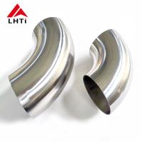 China ASME B16.9 Certified Ti Elbow Fitting / Titanium Elbow 180 Degree Weld Connection Polished Surface for sale