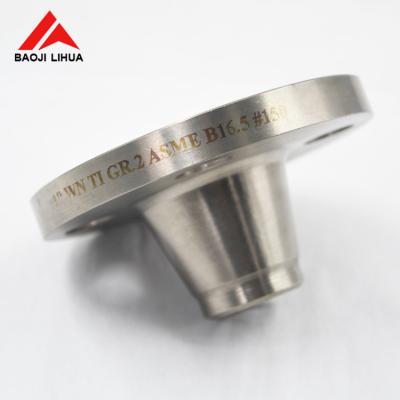China Titanium Gr2 Raised Faced Weld Neck Flange WN ASME B16.5 UNS R50400 for sale
