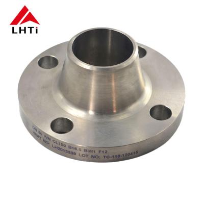China Froged And CNC Machined Titanium Long Weld Neck Flange Polished Surface ANSI B16.5 for sale