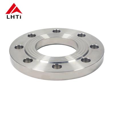 China Threaded Titanium Flange DN40 RF25 with Gr1 Gr2 Material for Petrochemical and Aerospace Applications for sale