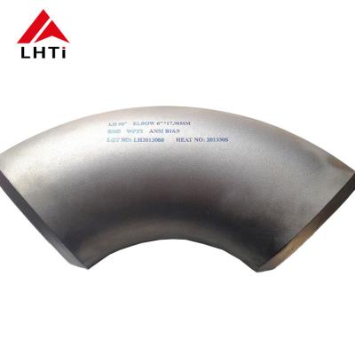 China Titanium Carbon Super Duplex Stainless Steel Pipe Fitting Sch 40 4 Inch 90 Degree Elbow for sale