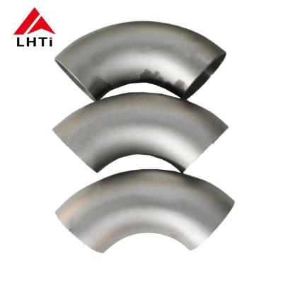 China Long Radius Titanium Pipe Bend 90 Degree Exhaust Tube Elbow for sale
