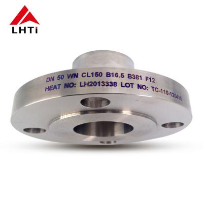 China ANSI B16.5 Grade 2 WN Welding Neck Titanium Flange Polished Surface for sale