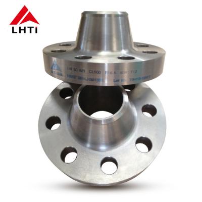 China CNC Machined Pure Titanium Welding Neck WN Flanges with JIS B2220 DIN2627-2628 GB/T 9116 Standards for sale