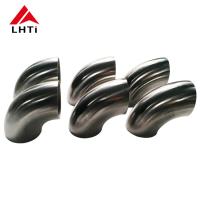 China Gr1 Gr2 Titanium Pipe Bend 90 Degree Exhaust Tube Elbow Long Radius for sale