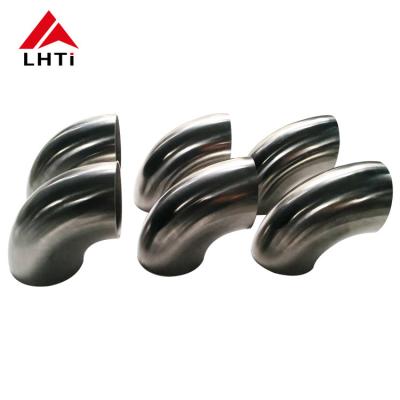 China Gr1 Gr2 Titanium Pipe Bend 90 Degree Exhaust Tube Elbow Long Radius for sale