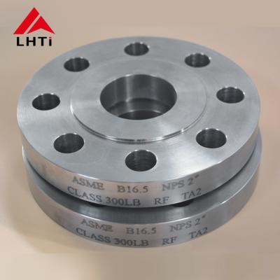 China ANSI B16.5 Gr1 Gr2 Gr12 Titanium Slip On Flange SO Flange Class 150 SORF Raised Face for Water Treatment Industry for sale