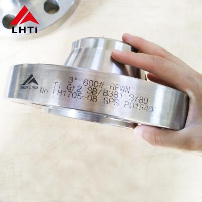 China Ti Gr5 Gr7 Titanium Weld Neck Flange ASME B16.5 Class 150 WN Flange Weld Neck Raised Face for Chemical Industry for sale
