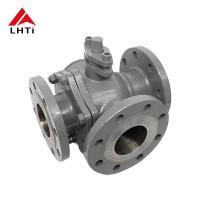 China ASME B16.34 Three Way Ball Valve TA2 Titanium Ball Valve for sale