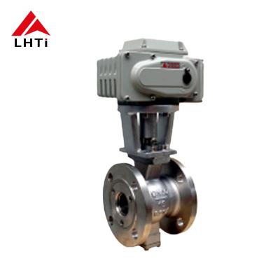 China ASME B16.10 Titanium V-Port Ball Valve  For Water Treatment for sale