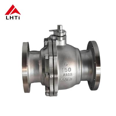 China ANSI B16.34 Titanium Gr2 Gr5 PN16 Flange Ball Valve For Chemical And Power Industry DN10-DN200 for sale