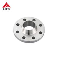 China DN50 Titanium Welding Neck Flange - ANSI B16.5 Ti-Pd Alloy WN Pipe Connector / Metal Flange for sale