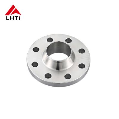 China DN50 Titanium Welding Neck Flange - ANSI B16.5 Ti-Pd Alloy WN Pipe Connector / Metal Flange for sale