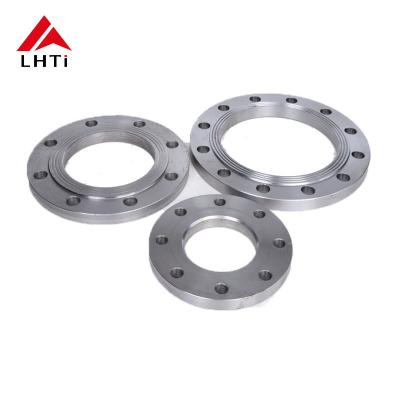 China EN1092-01 Gr1 Gr2 Gr5 Titanium Plate Flange Flat Flange PN 10 For Industrial Piping in Corrosive Environments for sale
