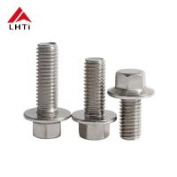China 1.0mm Pitch Titanium Hex Bolts Nuts Set with Lock Nuts for sale