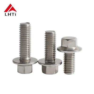China 1.0mm Pitch Titanium Hex Bolts Nuts Set with Lock Nuts for sale