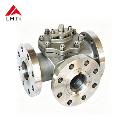 China Titanium Three-Way Ball Valve Corrosion-Resistant Flow Control for Harsh Environments for sale